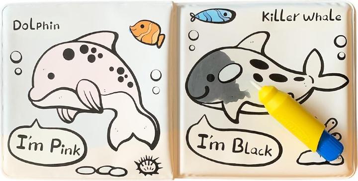 Magni - Bath book with color reaction, sea creatures (5729) - Galaxus