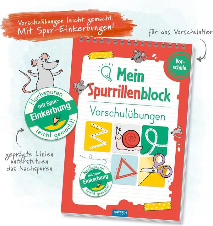 Trötsch Mein Spurrillenblock Vorschulübungen 15x23 cm 48 Seiten - Galaxus