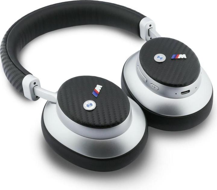 BMW headphones M Carbon Metal Logo Bluetooth ENC silver