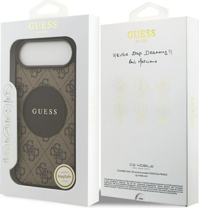 Guess - 4G Circle Classic Logo MagSafe (GUHMP17MP4PGRSGW) - iPhone 17 ...