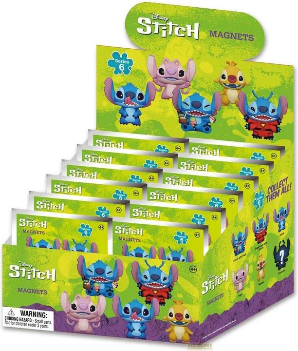 Monogram Lilo & Stitch Magnete blind pack Stitch Series 6 Display (12 ...