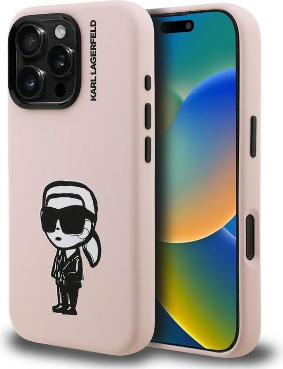 Karl Lagerfeld Case Silicone Karl Sketch MagSafe for iPhone 16 Pro Max ...
