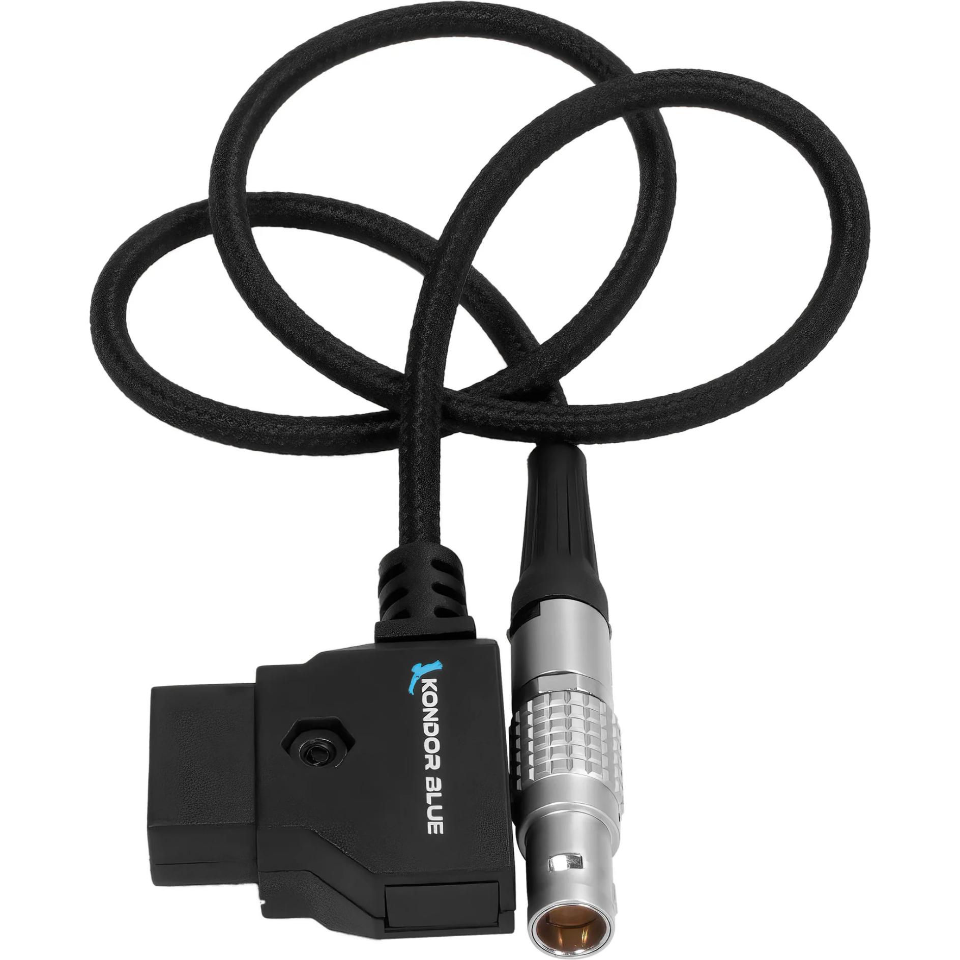 Kondor Blue D-TAP to LEMO 2-Pin 0B Male Power Cable (Straight)(Black ...