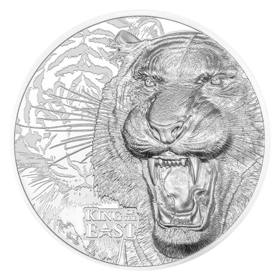 CIT Coin Invest Silber King of the East - Tiger 1 oz PP - Ultra High ...