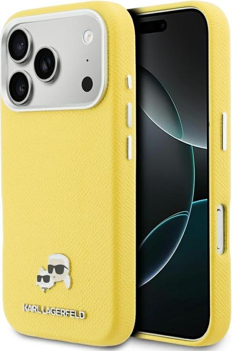 Karl Lagerfeld Case Karl & Choupette Head Pins Saffiano MagSafe for ...