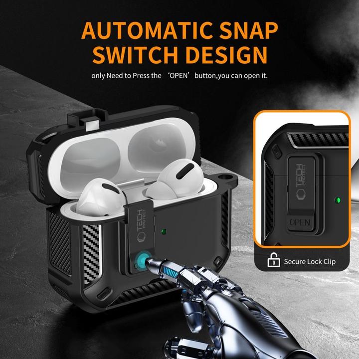 4Kom Tech-Protect Airpods Pro 3 Carbonox Magsafe (Kopfhörer Hülle ...