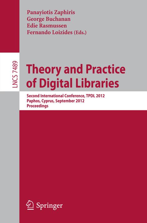 Zubehör für Theory and Practice of Digital Libraries - Galaxus