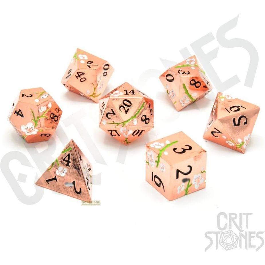 Glass Staff CritStones Metal pack dés Pink Blossom (7) - Galaxus