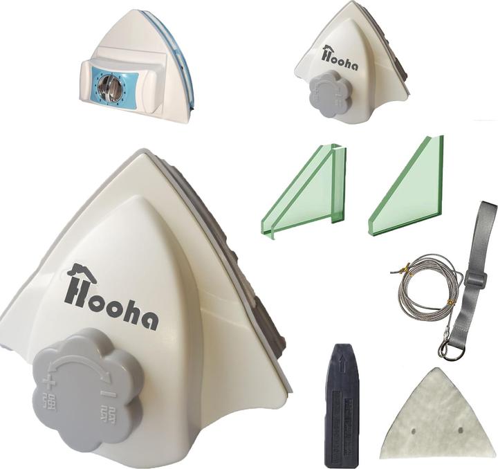 Hooha Fensterputzer Magnetisch für Einfach- und Doppelverglasung