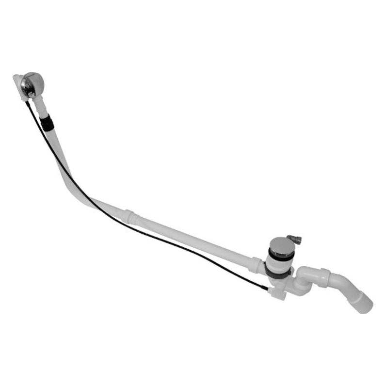 Duravit QUADROVAL waste/overflow fitting with bottom inlet chrome - Galaxus
