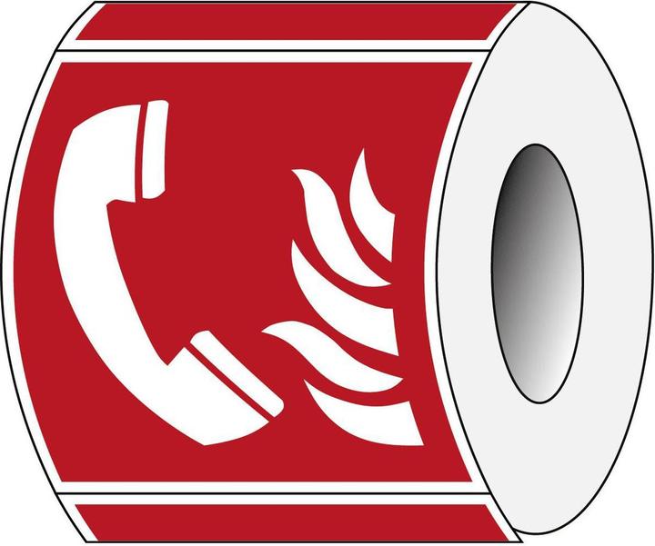 Brady ISO 7010 PIC F006 B-7541 ISO safety labelling - Fire detection ...