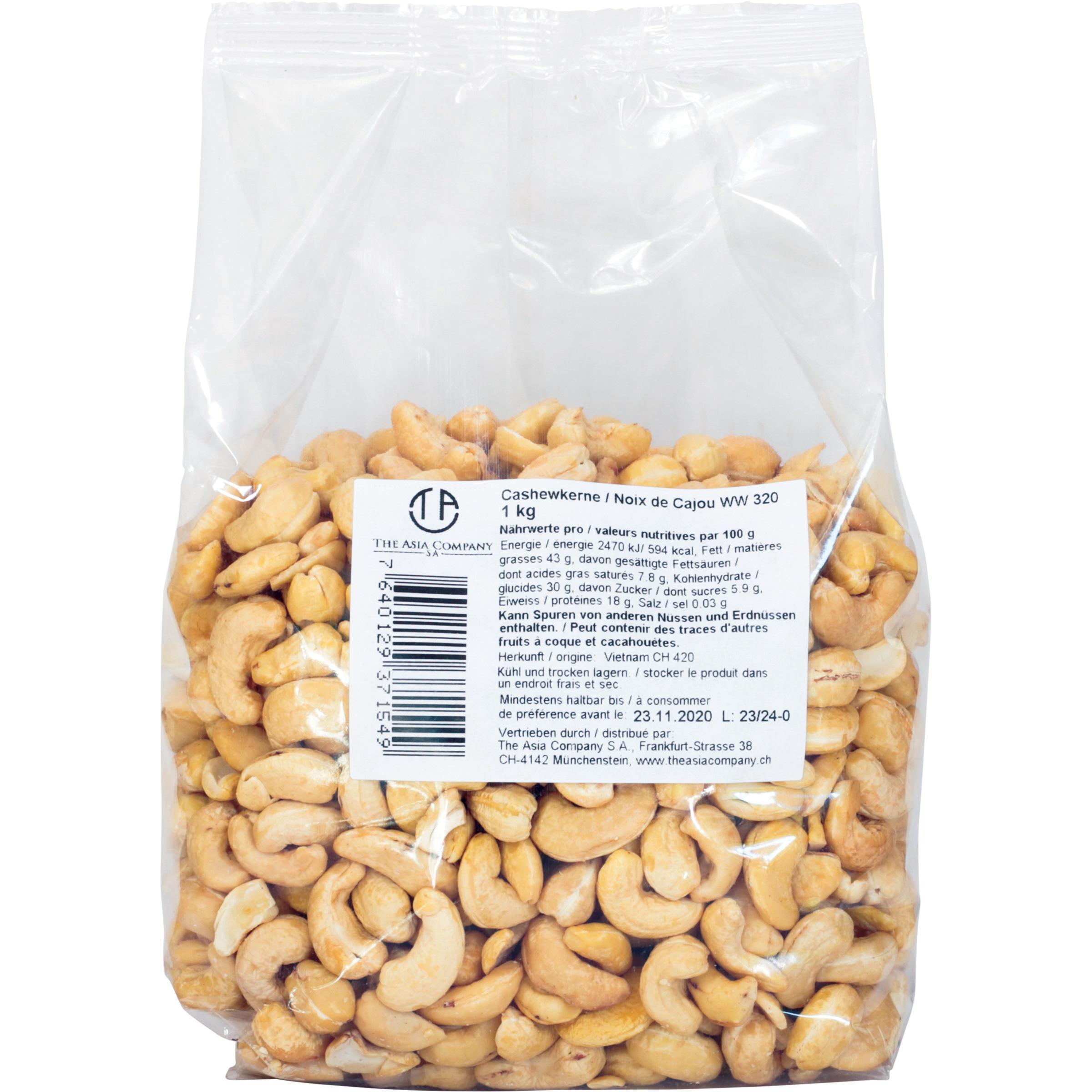 The Vegan Cow Cashewkerne ganz ungesalzen WW 320 - kaufen bei Galaxus