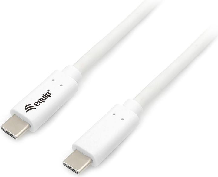 equip Kabel USB-C3.2->C Gen1 PD60W St/St 0.50m weiss (0.50 m, USB 3.2 ...