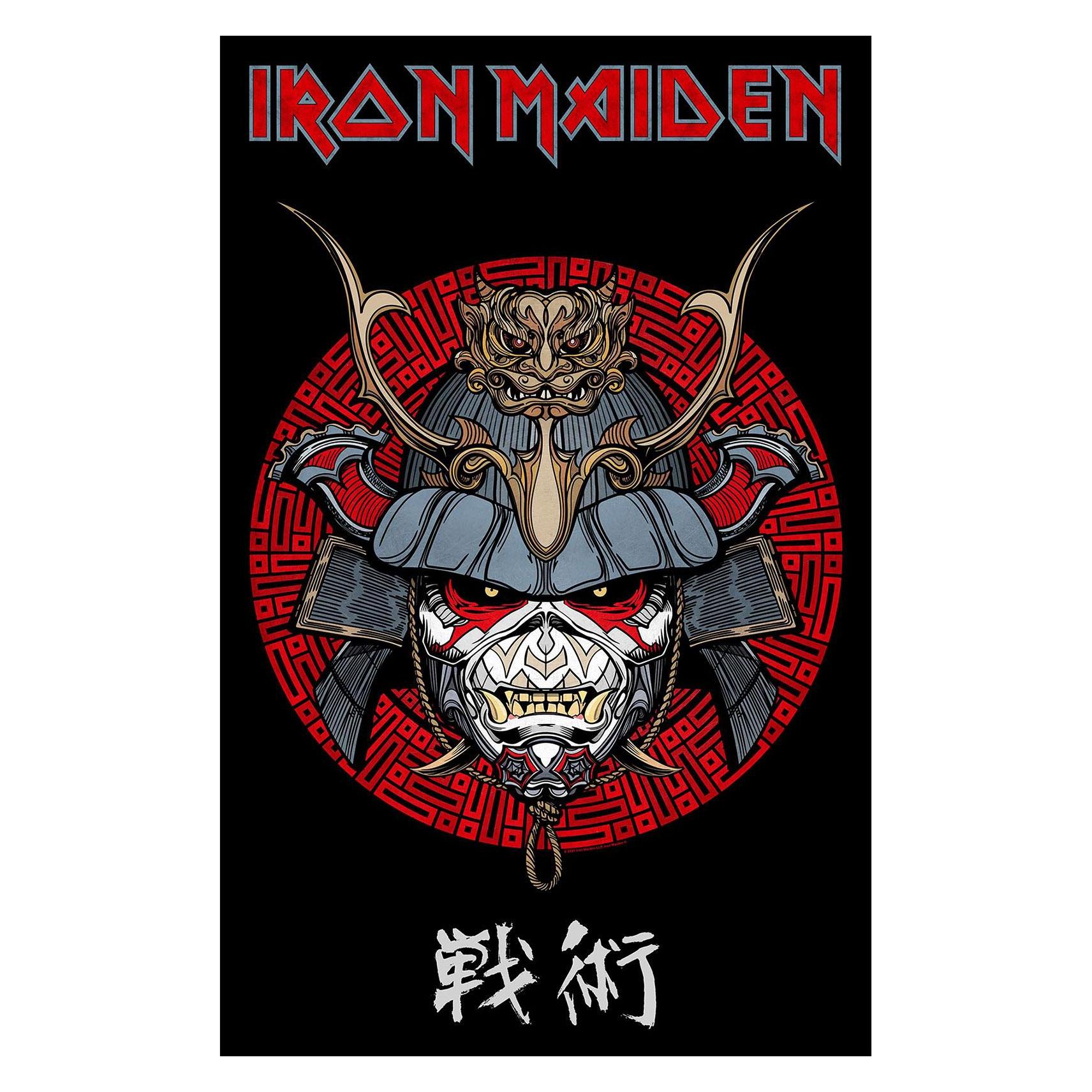 Music Brand Senjutsu Samurai Eddie Textile Poster - kaufen bei Galaxus
