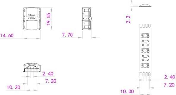 Synergy 21 LED FLEX Strip zub Easy Connect Strip to strip Joint 10mm ...