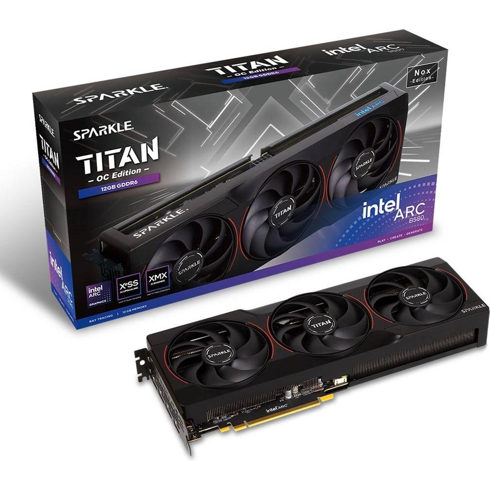 Sparkle "B580 12GB Intel Arc Titan Nox OC GDDR6 3 Fan" - Digitec
