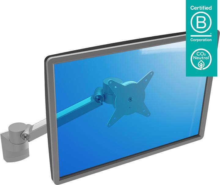 Dataflex ViewLite Plus Monitor Arm 312, wall mount, up to 24" - Galaxus