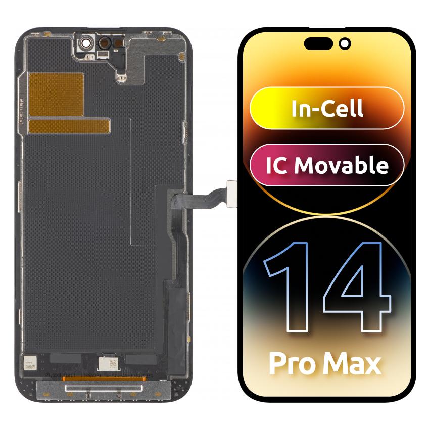 Zy Display Unit fur iPhone 14 Pro Max, In-Cell IC Version, Schwarz