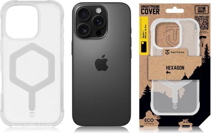 Tactical MagForce Hexagon-Schutzhülle für Apple iPhone 16 Pro T-Weiss ...