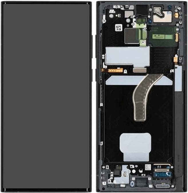 Samsung Galaxy S22 Ultra LCD Display Graphite/Sky Blue/Red