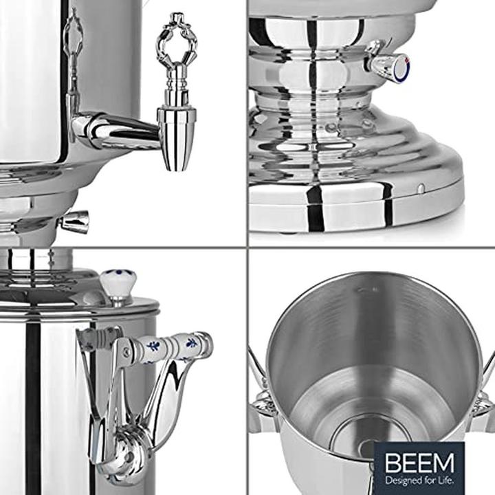 Beem Professioneller elektrischer Samowar für Tee und Warmwasser mit ...