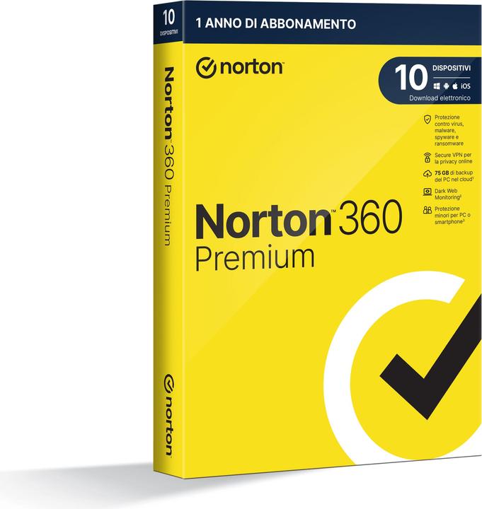 Norton INT.SEC.10DEV 1Y 75GB 360 PREMIUM 12MO GENERIC RSP MM GUM - Digitec