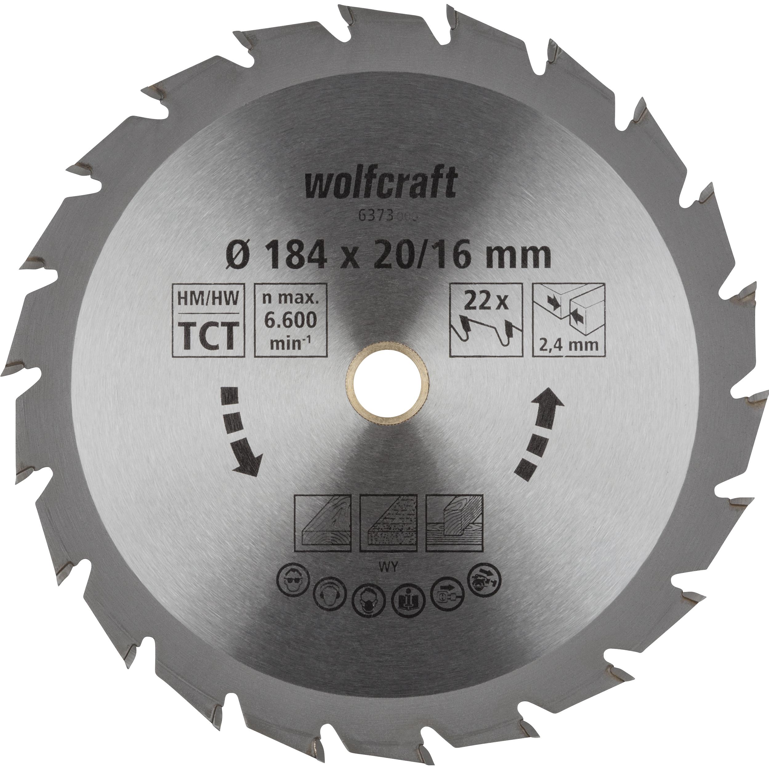 wolfcraft 1 Kreissägeblatt HM, 22 Zähne ø184mm - kaufen bei Galaxus