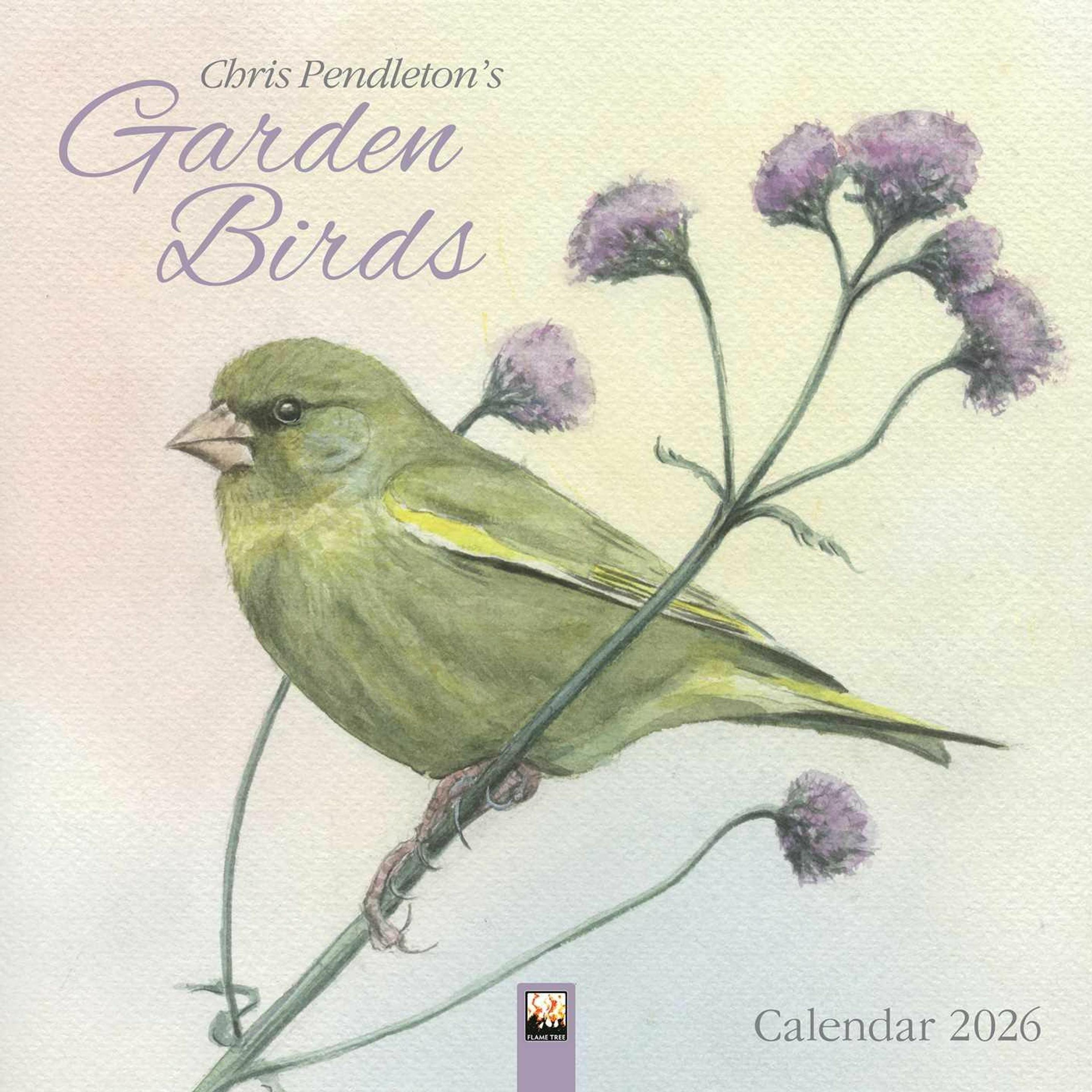 Flame Tree Chris Pendleton Garden Birds Wall Calendar 2026 (Art ...