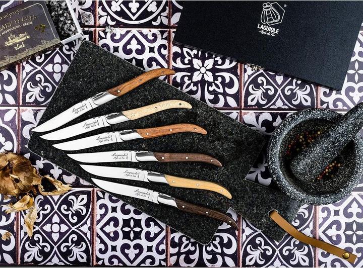 Laguiole Couteaux à steak Ligne de luxe - 6 -pcs (6 pcs, Set de ...
