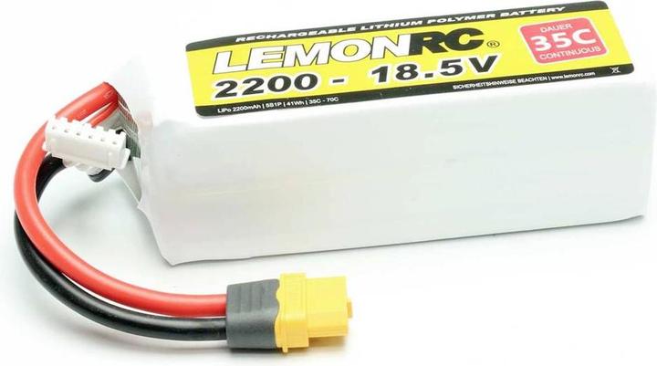 LemonRC Modellbau-Akkupack LiPo 18.5 V 2200 mAh Zellen-Zahl 5 35 C ...