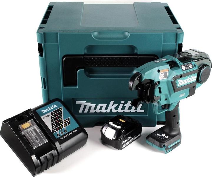 Makita DTR 180 RT1J Akku Bewehrungsverbinder 18V Brushless für 0,8mm ...
