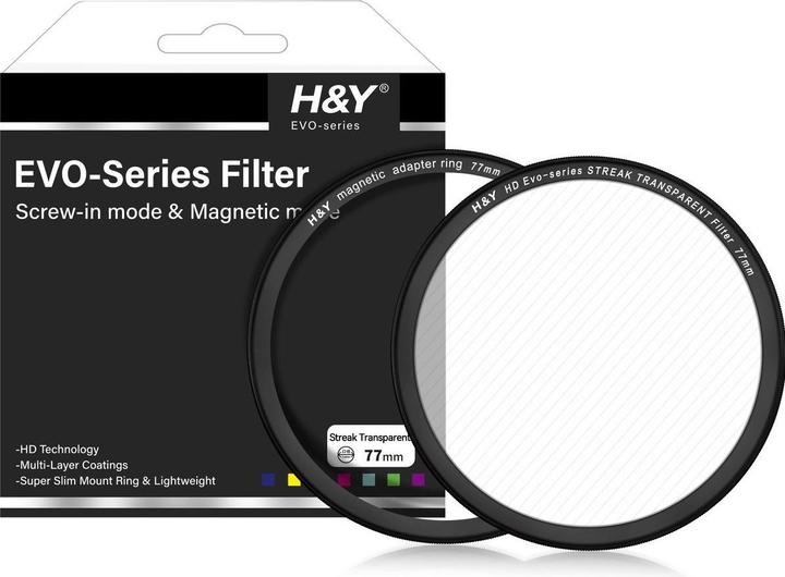 H&Y HD EVO-Series Streak-Transparent Filter Kit 67mm (HY-EST67) (67 mm, Effekt Filter) - Galaxus