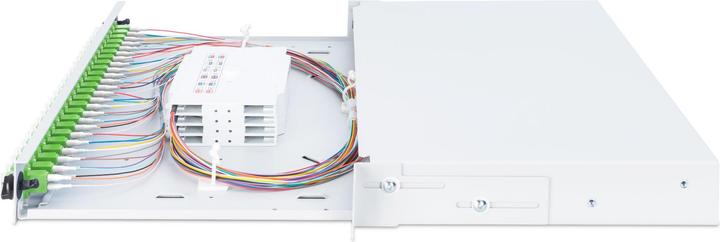 Digitus Fiber Optic Splicebox bestückt mit 24 LC/APC DX und 48 LC/APC ...