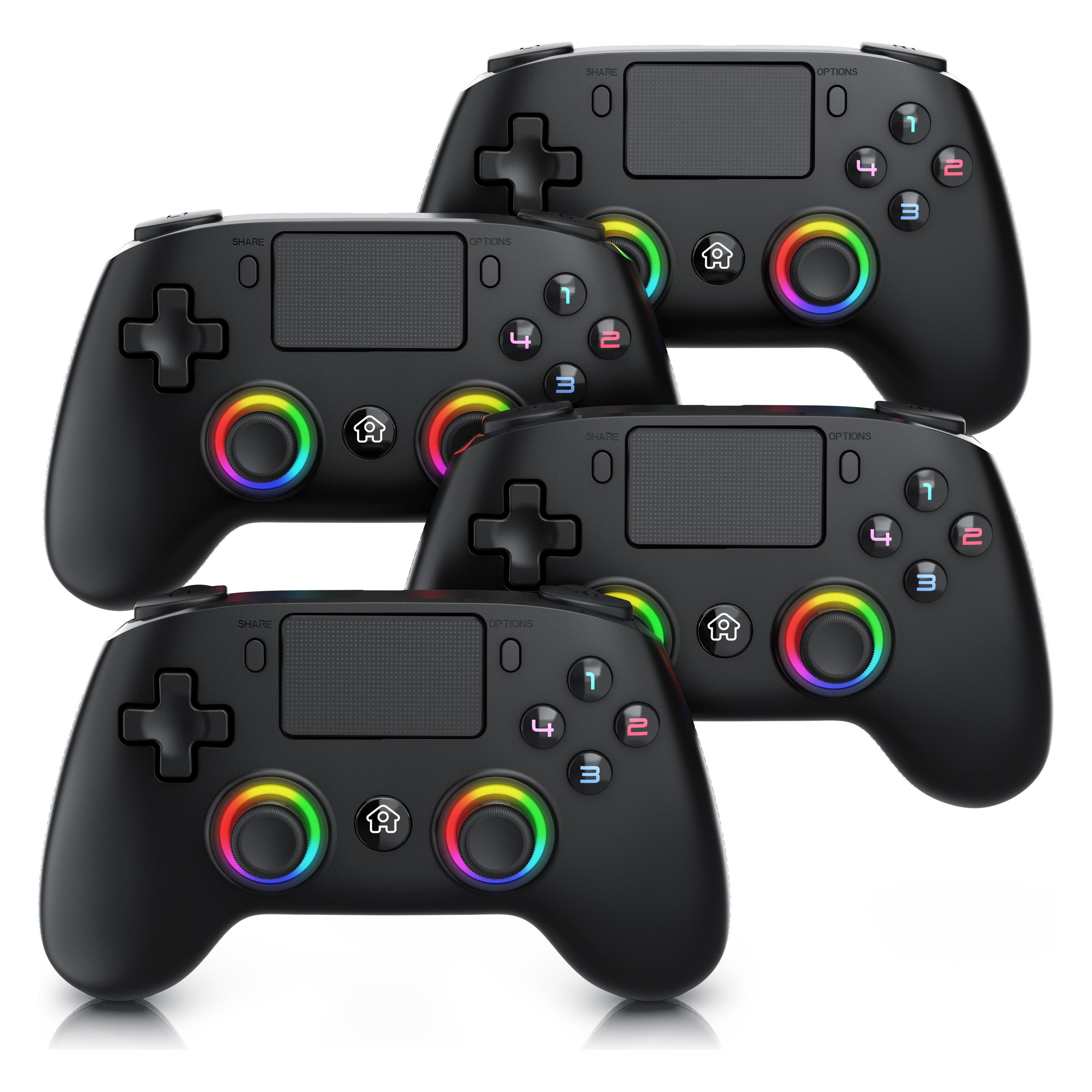 CSL 4x Controller Bluetooth Playstation 4, 13 Tasten, Akku Analogsticks ...