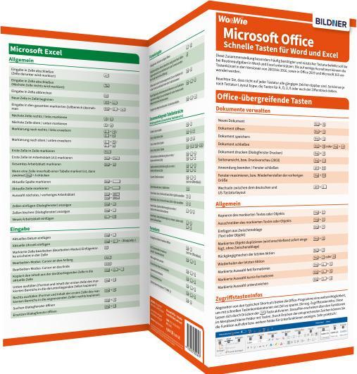 Bildner Wo&Wie: Microsoft-Office - Schnelle Tasten für Word und Excel ...