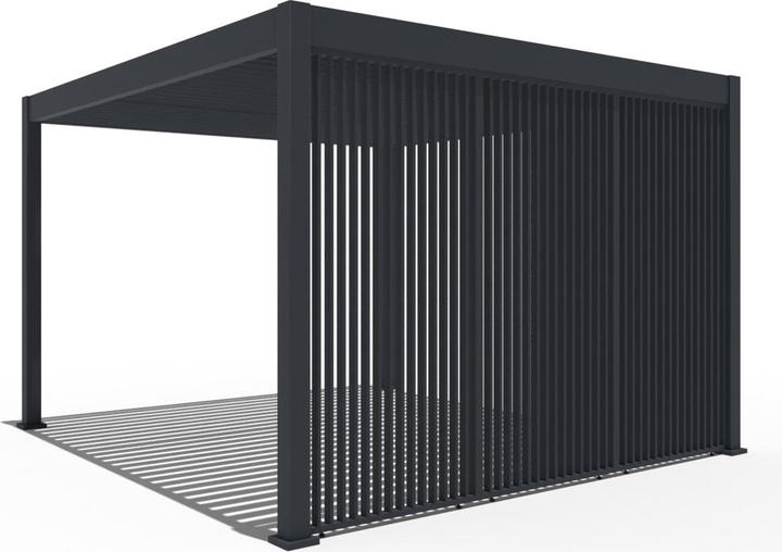 Weide Vertikale Lamellenwand für Deluxe Pergola | anthrazit | Paneel ...
