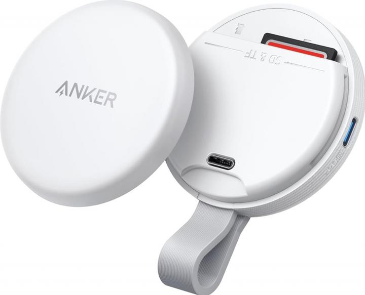 Anker USB-C Card Reader MagGo fur iPhone USB-C, SD - microSD, White ...
