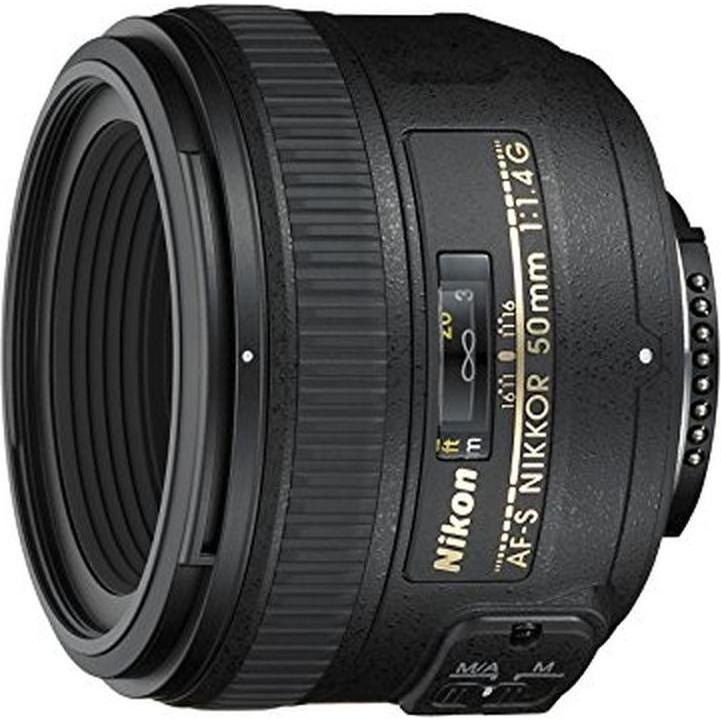 Nikon AF-S Nikkor 50mm f/1.4G lens, black (Nital Card: 4 year warranty ...