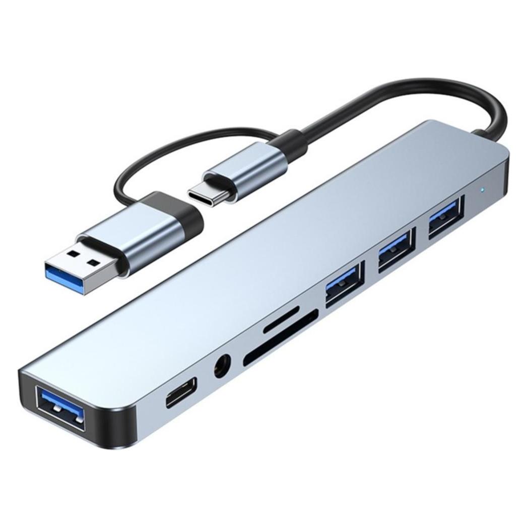 Deltalabs USB C/USB 3.0 Multiport Hub mit SD/MicroSD & 3.5mm Klinke – 5 ...
