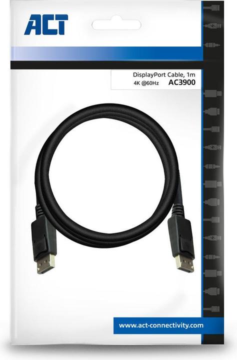 ACT 1 meter DisplayPort cable male - male - buy at Galaxus