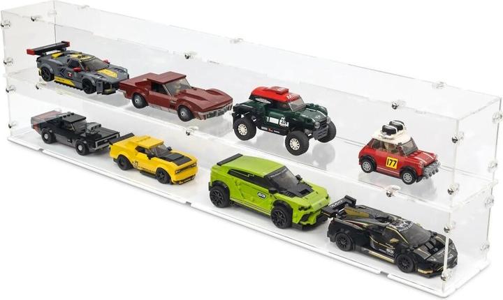 iDisplayit Acrylic display for 4 LEGO® Speed Champions models (with ...