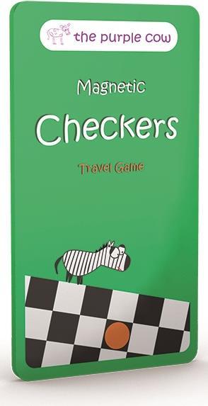 The Purple Cow Magnetic Checkers Travel Game - kaufen bei Galaxus