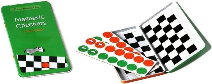 The Purple Cow Magnetic Checkers Travel Game - kaufen bei Galaxus