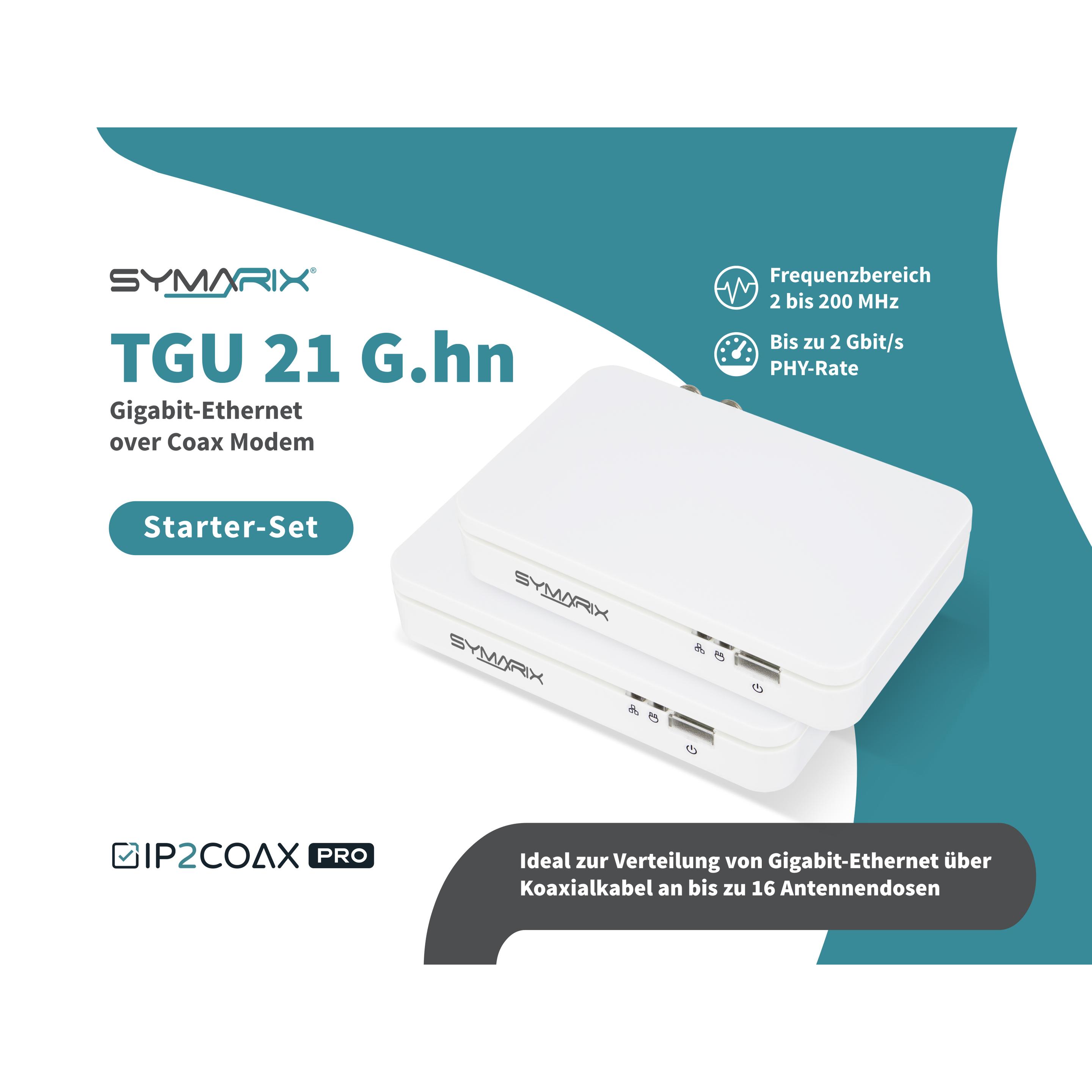 Symarix TGU 21 G.hn Wave-2-Technologie Ethernet Over Coax Modem (EoC ...