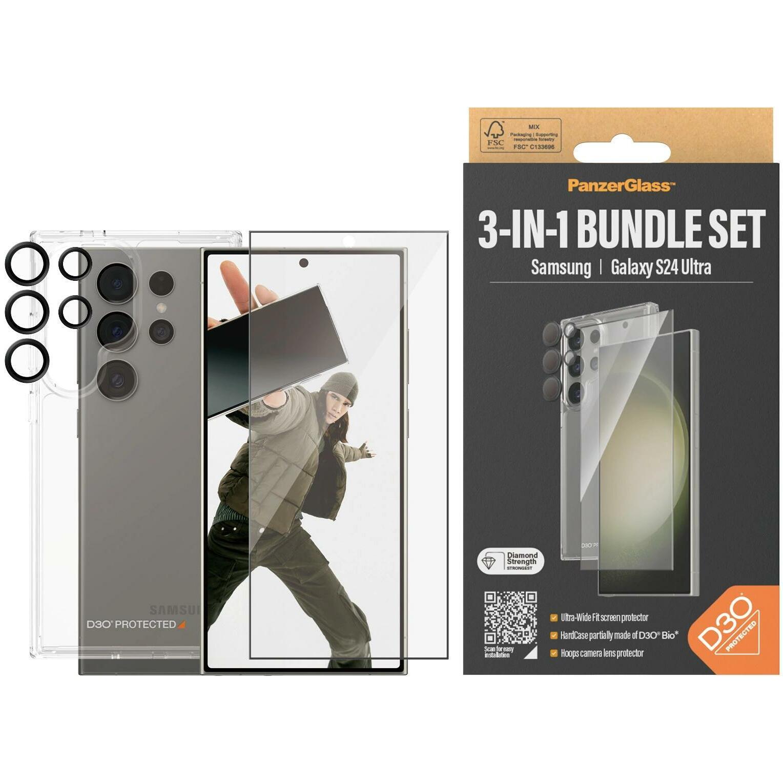 PanzerGlass Bundle Ultra Wide FIt Glass + Case + Lens - buy at Galaxus