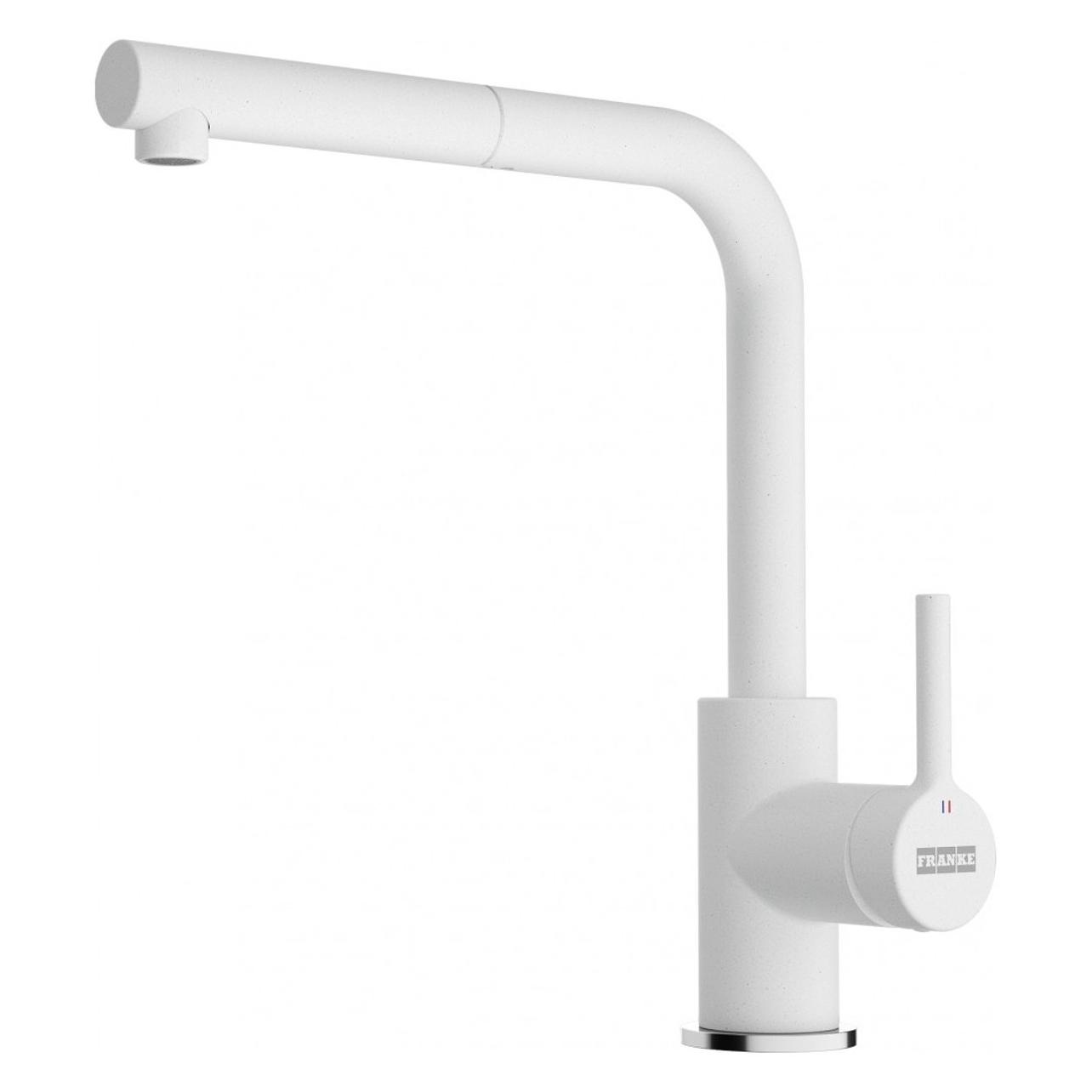 Franke Mixer Lina L with pull-out spout, white - kaufen bei Galaxus