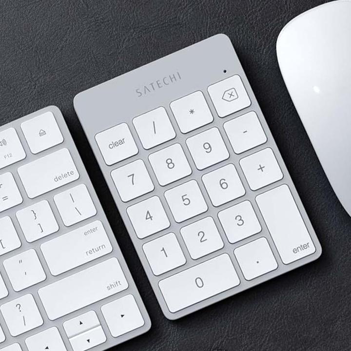 Satechi Slim Alu Keypad - Elegante BT Zahlentastatur mit (Nummernblock ...