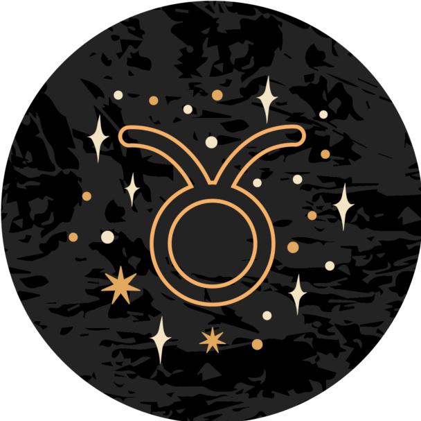 Bügelbilder Schul & Freizeitsrucksack-Set Sternzeichen Stier im Kreis ...