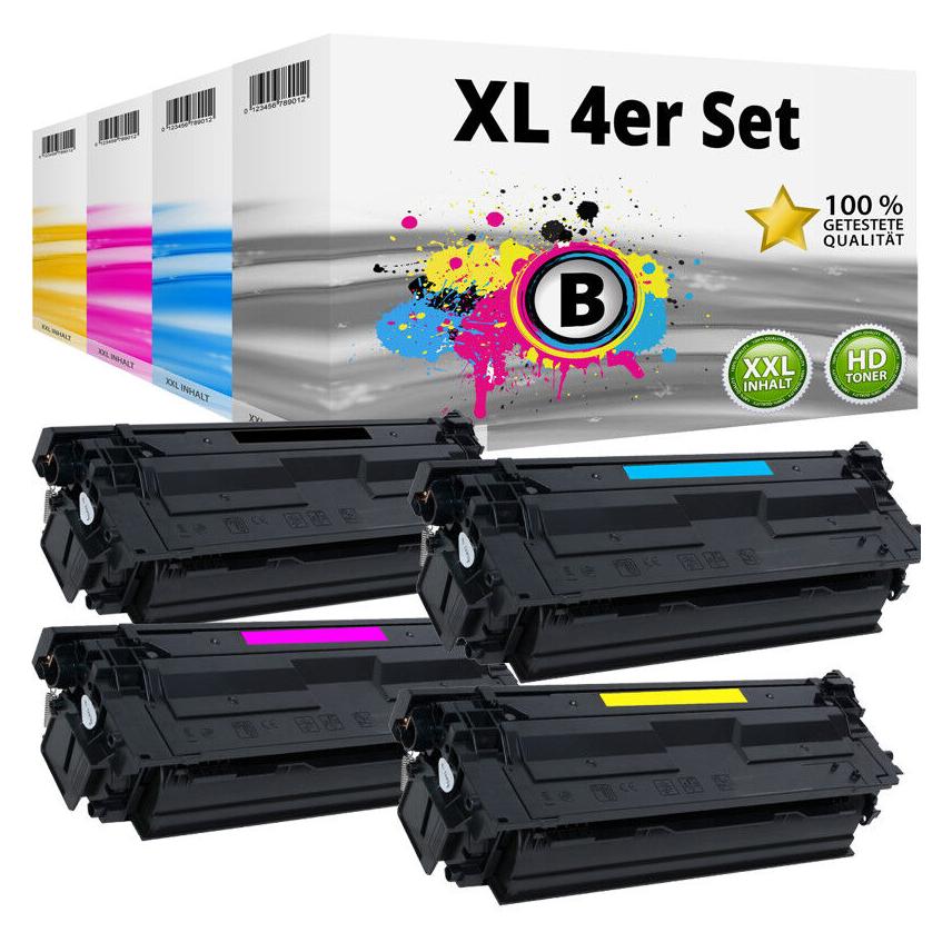Druckfuxx 4x XXL TONER PATRONEN für HP 508X für LaserJet M552 M553 M577 ...