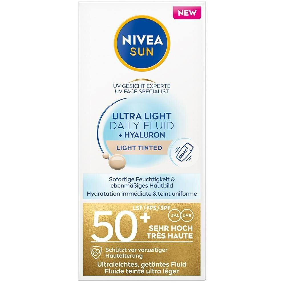 NIVEA UV Face Experte Ultra Light Daily Fluid Heller Hauttyp LSF 50 ...